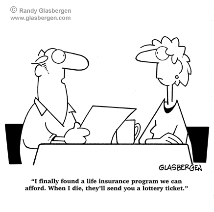 Cartoon – A Life Insurance Program we can afford | HENRY KOTULA